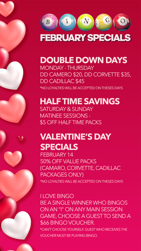 Bingo | Dancing Eagle Casino